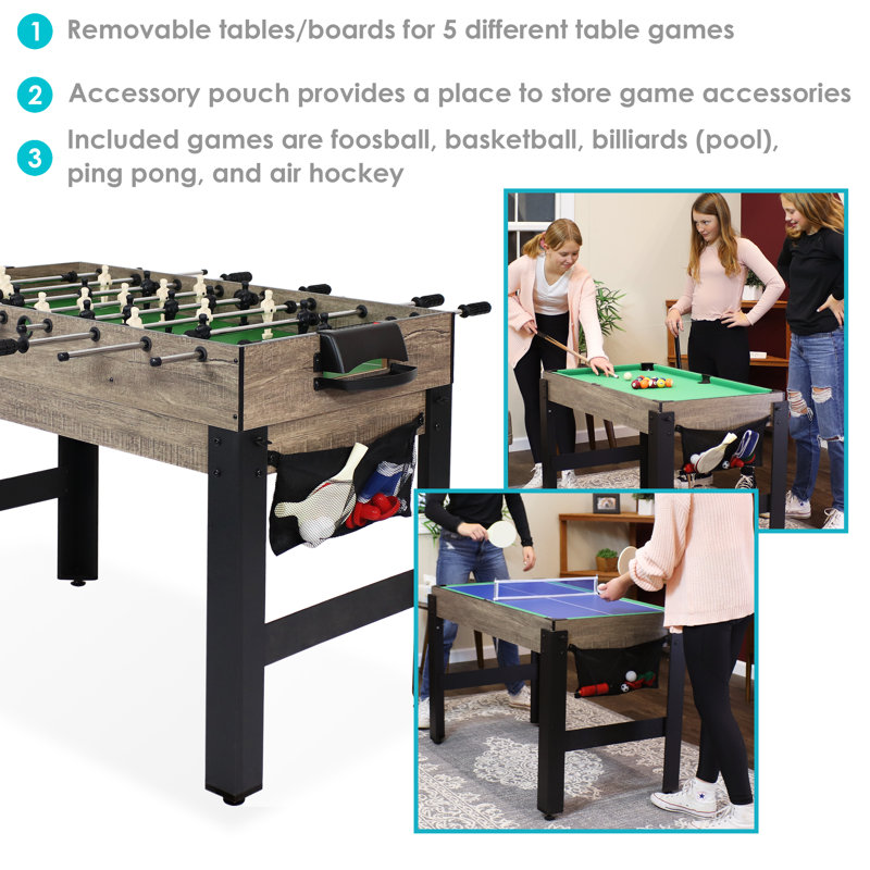 SunnyDaze Decor Sport Collage 5 24 Multi Game Table Reviews Wayfair Canada